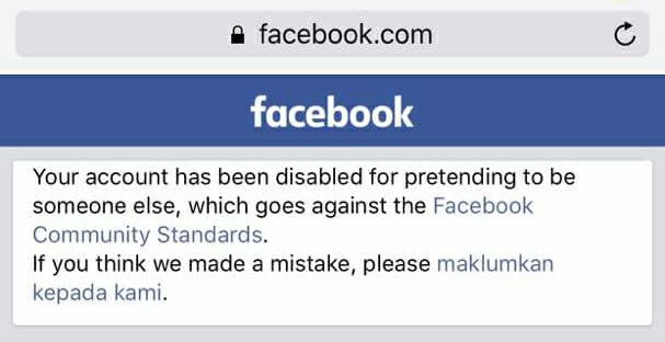 Facebook Closed My Account - Bangsar Babe